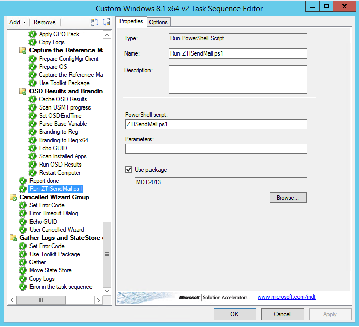 Osdusing Ztisendmail To Send Email In A Ltizti Task Sequence The Deployment Bunny