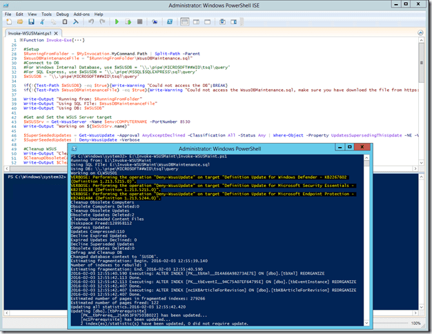 Working in the Datacenter – Keeping WSUS Happy using PowerShell – The Deployment Bunny