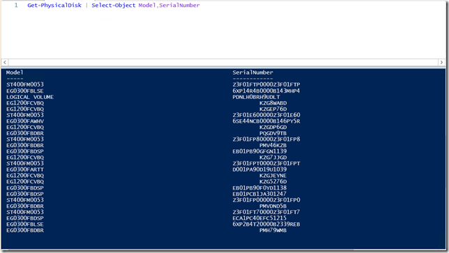 Working in the Datacenter – Get the Serial number on the SSD drives ...